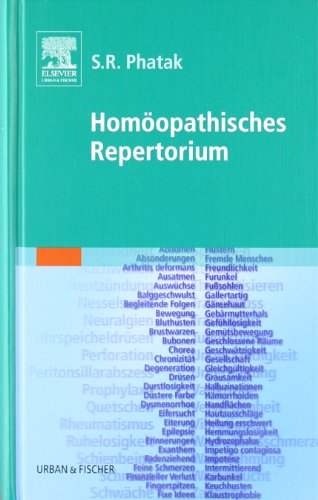 Homöopathisches Repertorium von Phatak, S. R. - Gebundene Ausgabe