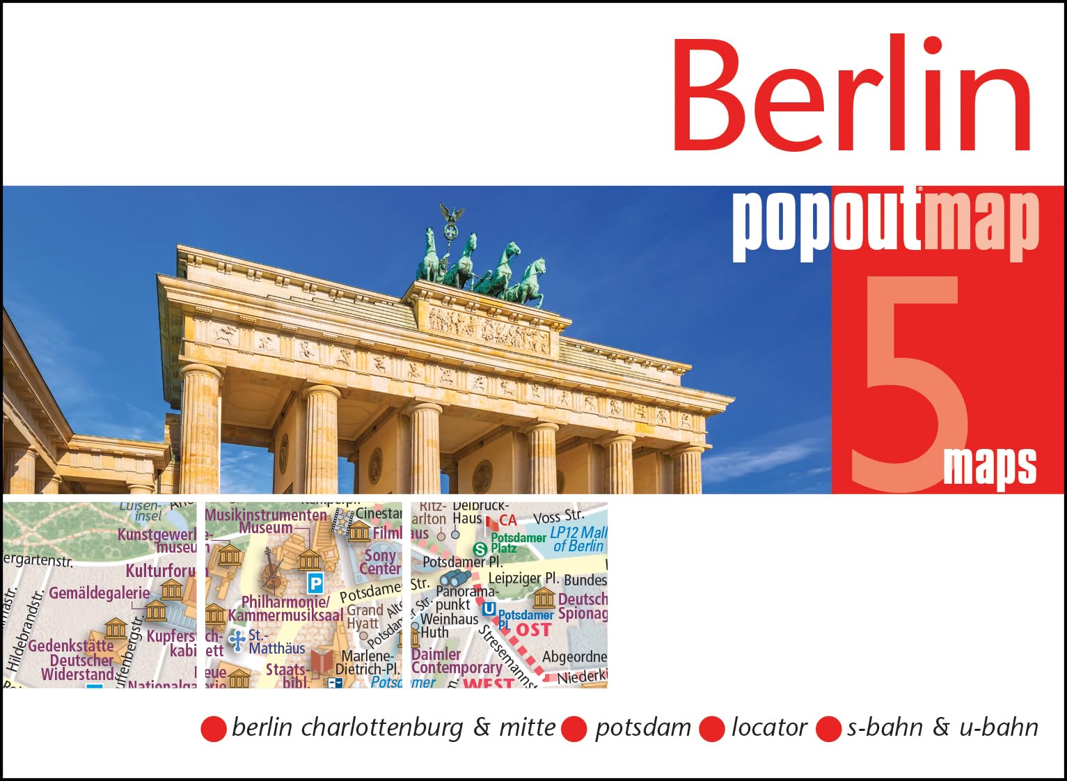 Berlin Double: Pocket sized, pop up map of Berlin city centre (PopOut ...