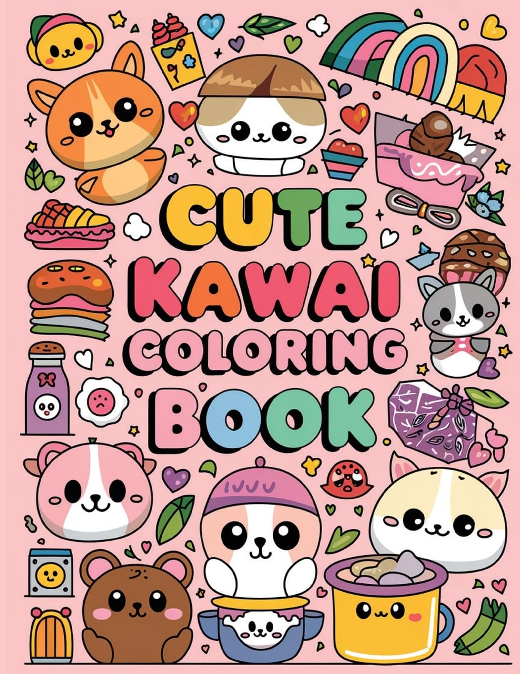Cute Kawaii Coloring Book for Kids: Kawaii Coloring Book for Children ...
