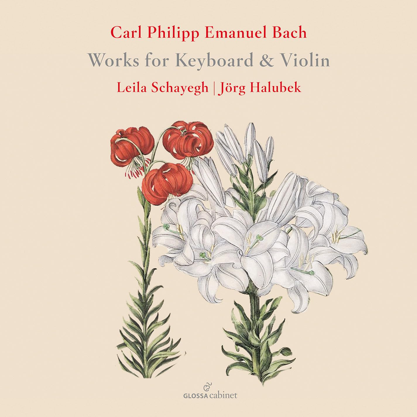 CPE Bach: Works for Keyboard and Violin de Leila Schayegh en audioCD