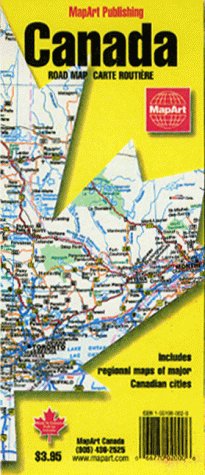 Canada Road Map (Canadian Maps) von MapArt - Landkarte