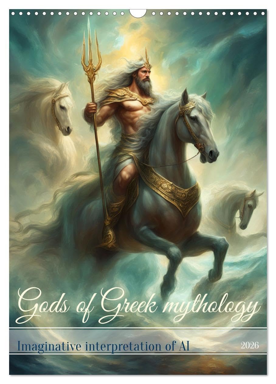 Gods of Greek mythology (Wall Calendar 2026 DIN A3 portrait), CALVENDO ...