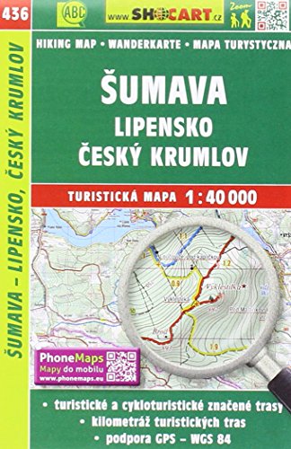 Wanderkarte Tschechien Sumava - Lipensko, Cesky Krumlov 1 : 40 000 ...