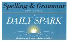 SPELLING GRAMMAR: Warm-Up Activities (Daily Spark) de Sp... | Livre ...
