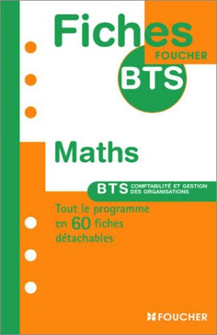 Maths BTS comptabilité et gestion des organisations de Marie-Claude Hugues