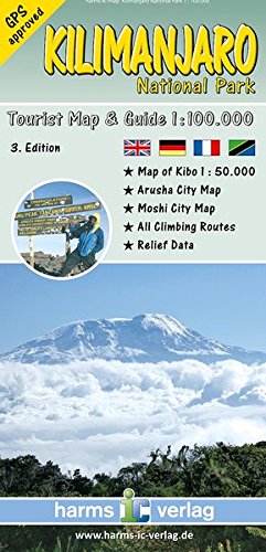 Kilimanjaro National Park: Trekking Karte 1:100.000: Harms.53 ...