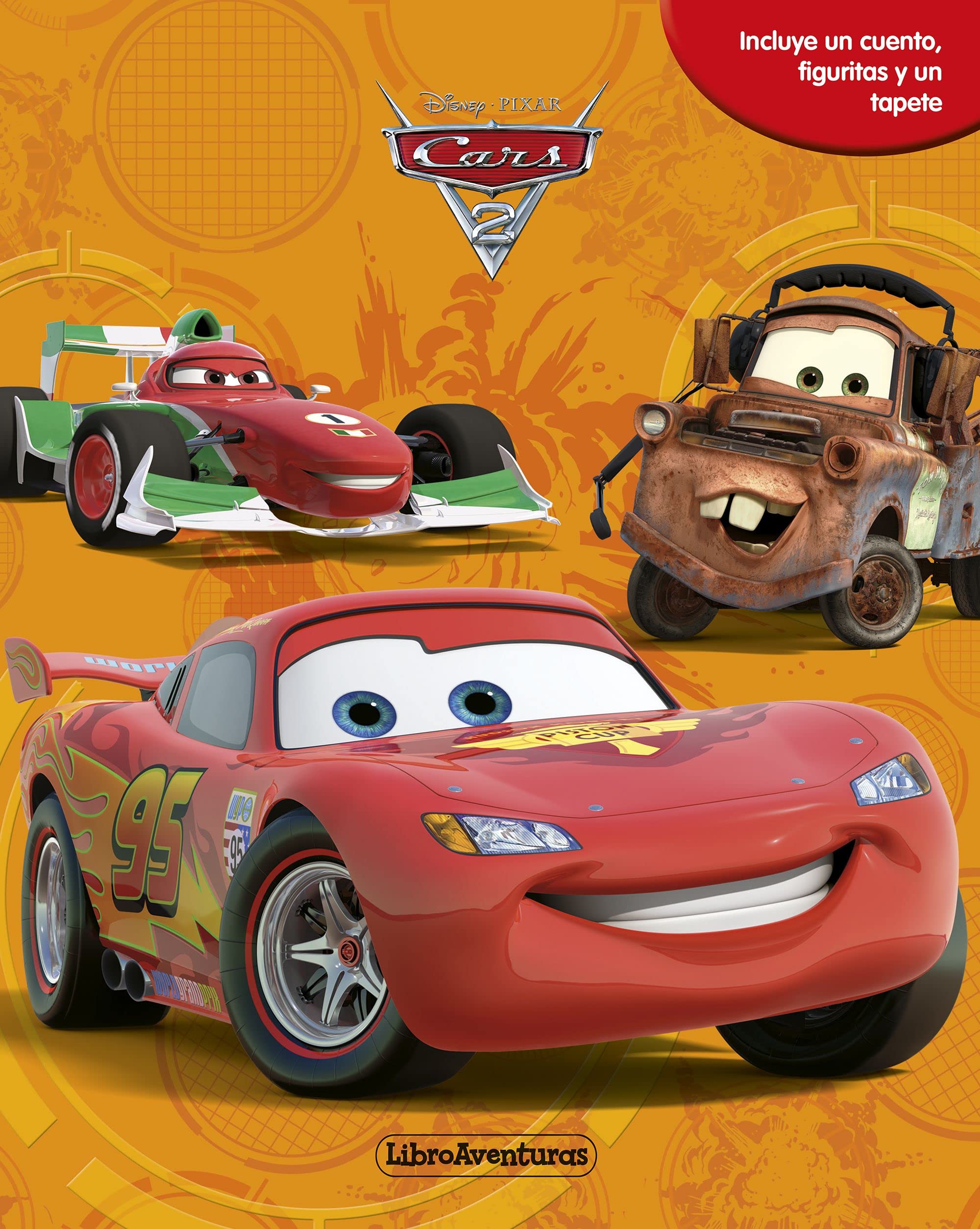 Cars 2. Mi libro-juego: Incluye un cuento, figuritas y un tapete para jugar (Libroaventuras) de ...