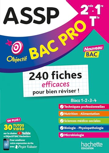 ASSP, 2de, 1re, terminale : 240 fiches efficaces pour bien réviser ...