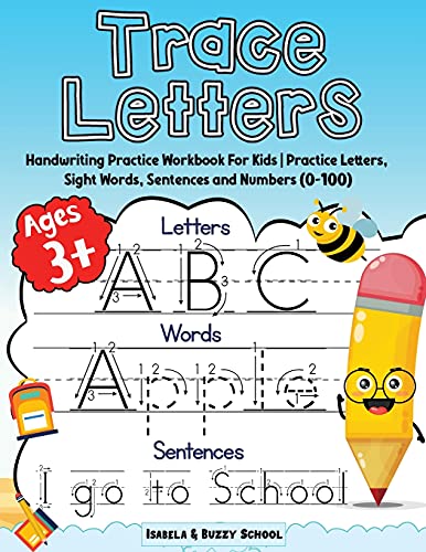 Trace Letters: Alphabet Handwriting Practice Workbook for Kids | Trace ...