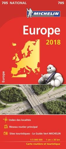 Carte Europe Michelin 2018 de Michelin - Relié