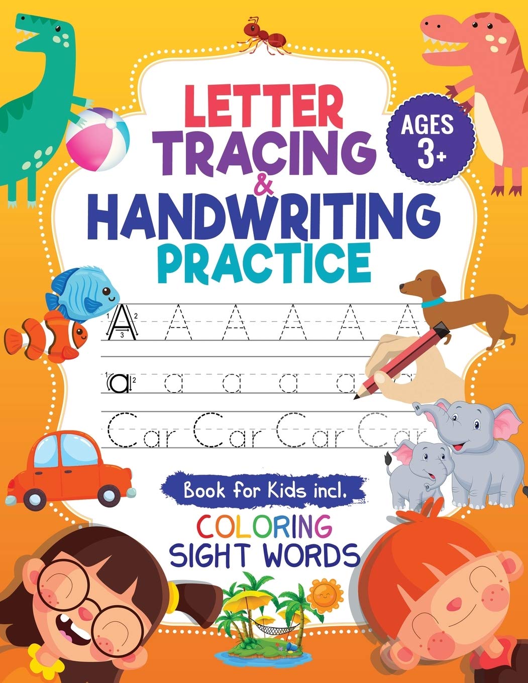 Letter Tracing and Handwriting Practice Book: Trace Letters and Numbers ...