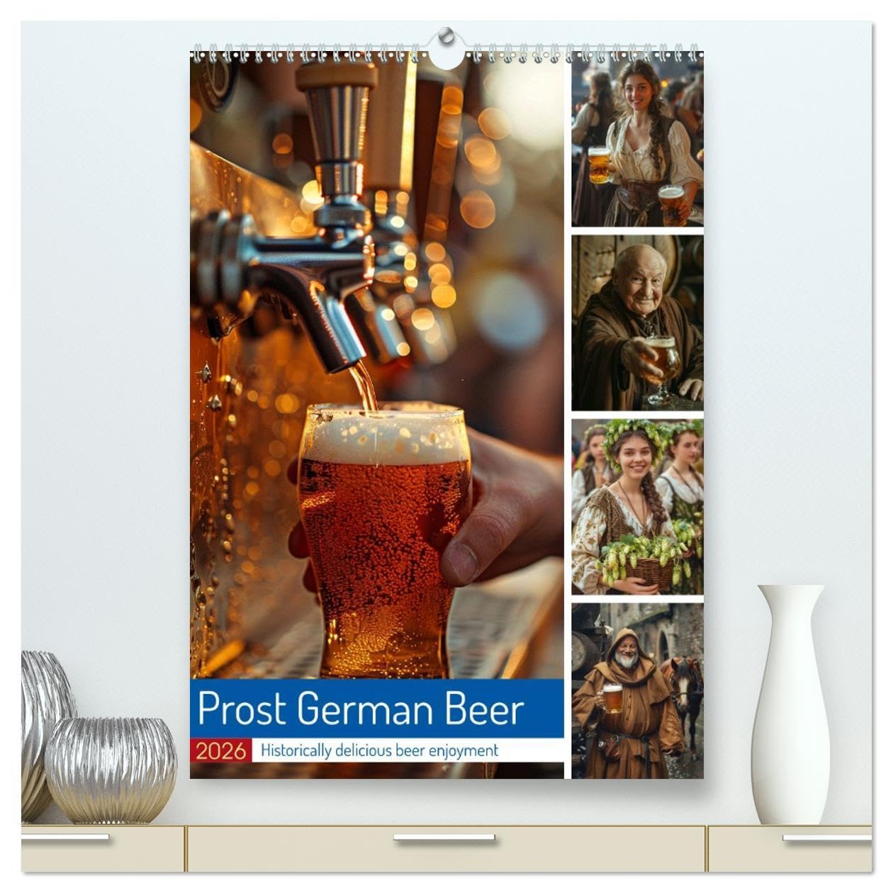 Prost German Beer (High Quality Premium Wall Calendar 2026 DIN A2 ...