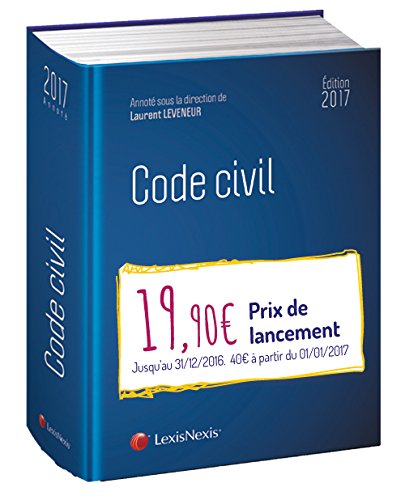 Code civil 2017 de Laurent Leveneur - Poche