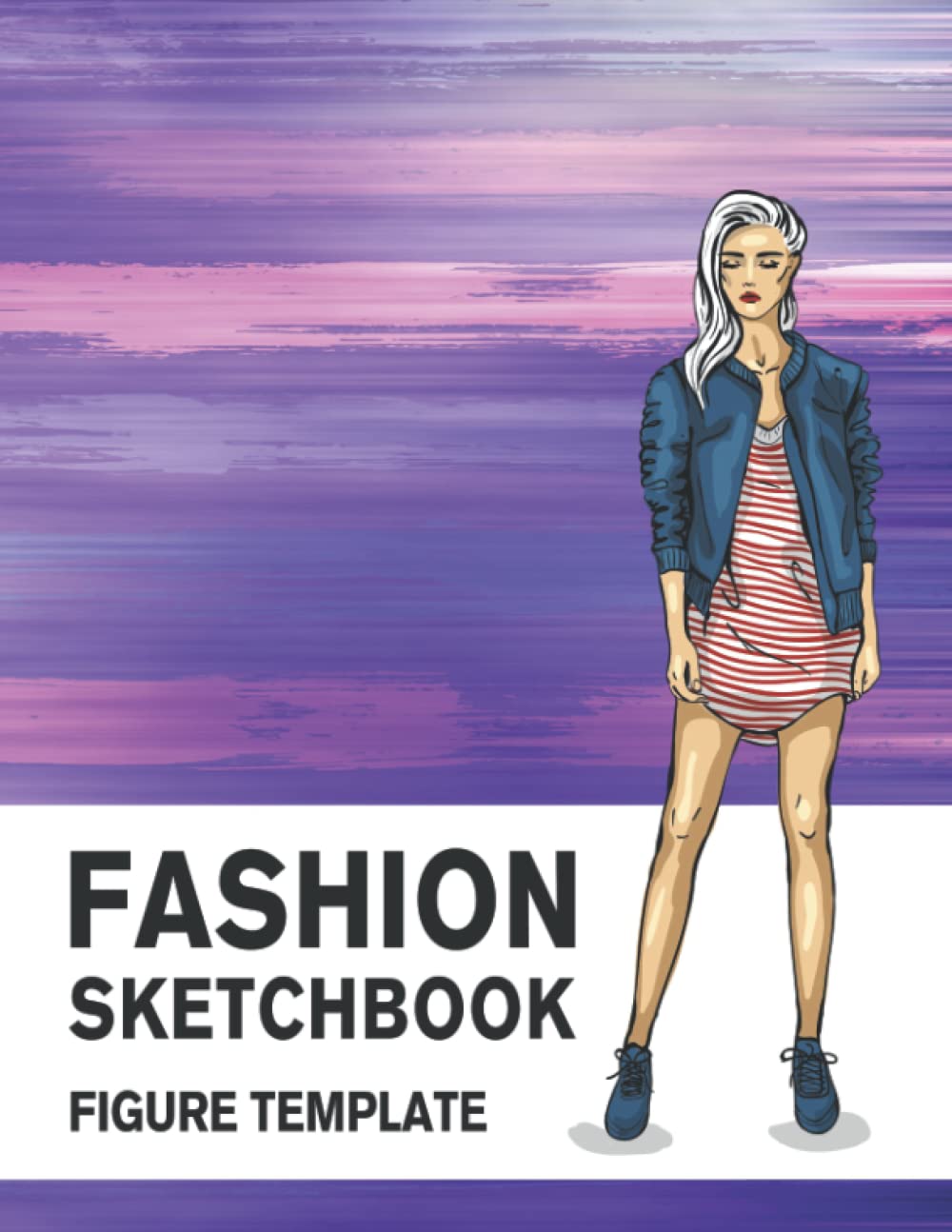 Fashion Sketchbook Figure Template: 430 Large Female Figure Template ...