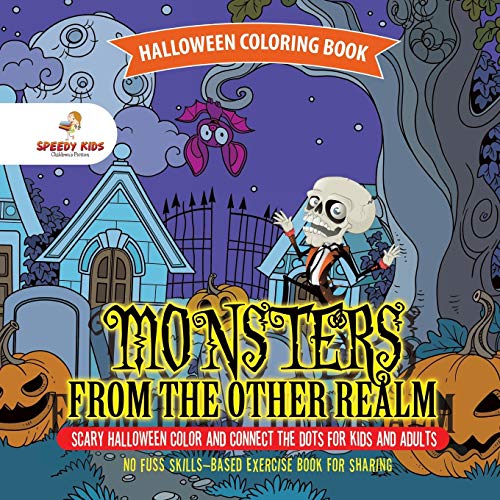 Halloween Coloring Book. Monsters from the Other Realm. Scary Halloween ...