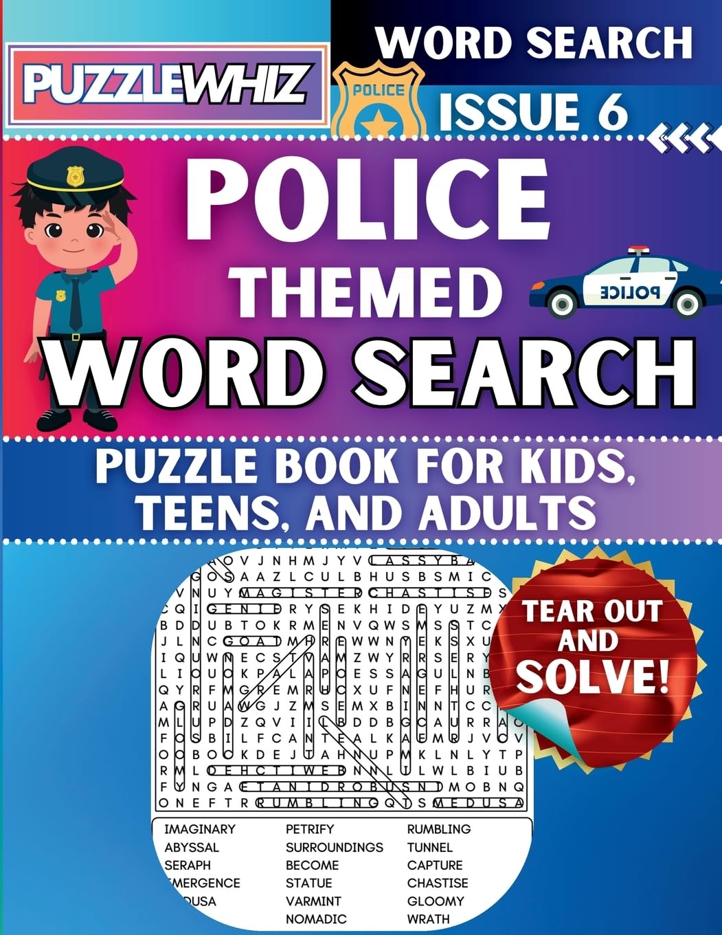 Police - Themed Word Search - Fun & Educational Puzzles for Kids, Teens ...