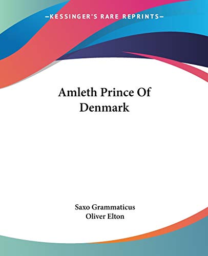 Amleth Prince Of Denmark von Grammaticus Saxo - Taschenbuch