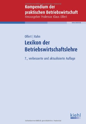 Lexikon der Betriebswirtschaftslehre von Klaus Olfert - Broschiert