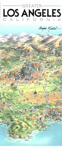 Unique Media Map: Greater Los Angeles/Folded de non renseigné - Carte