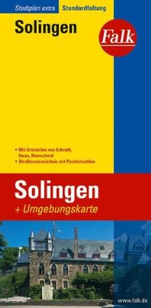FALK STADTPLAN EXTRA Standardfaltung Solingen de Falk Verlag | Livre ...