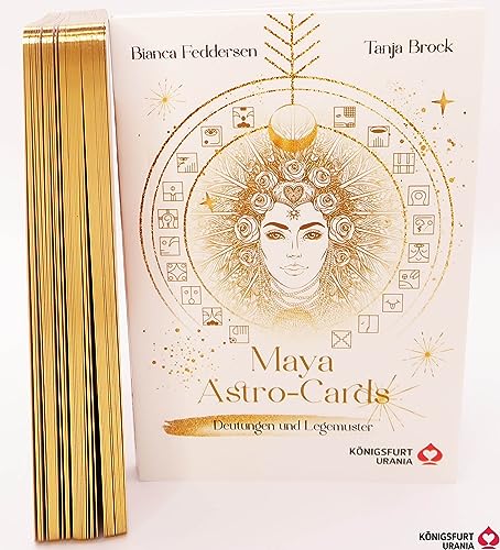 Maya-Astro-Cards: 44 astrologische Orakelkarten mit Booklet (Goldfolie ...