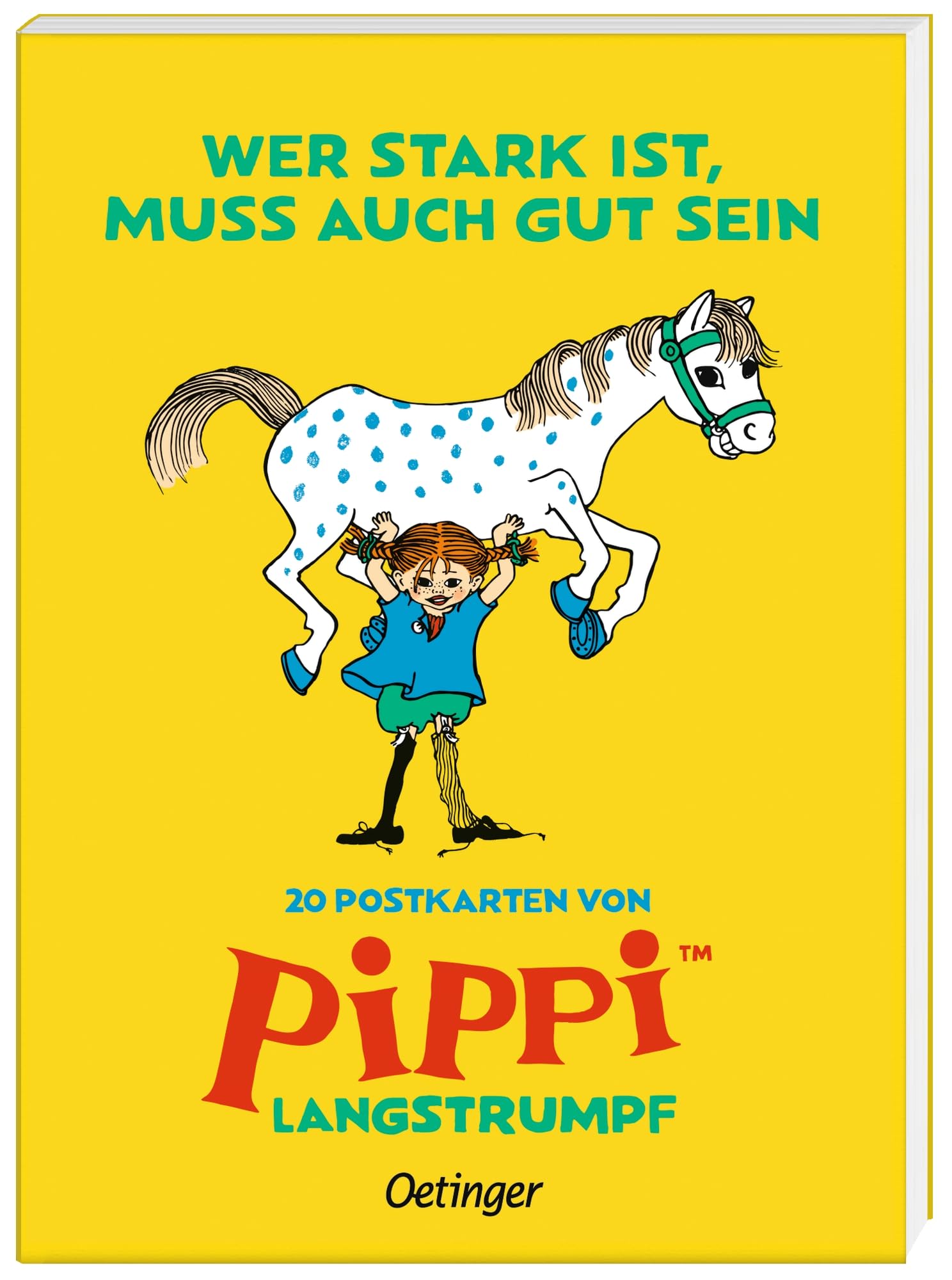Wer stark ist, muss auch gut sein: 20 Postkarten von Pippi Langstrumpf ...