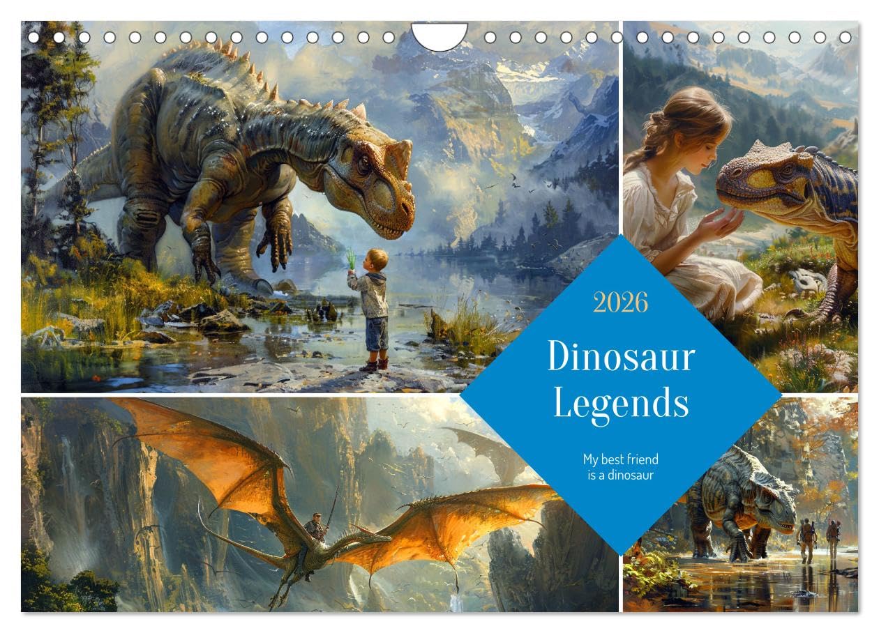 Dinosaur Legends (Wall Calendar 2026 DIN A4 landscape), CALVENDO 12 ...