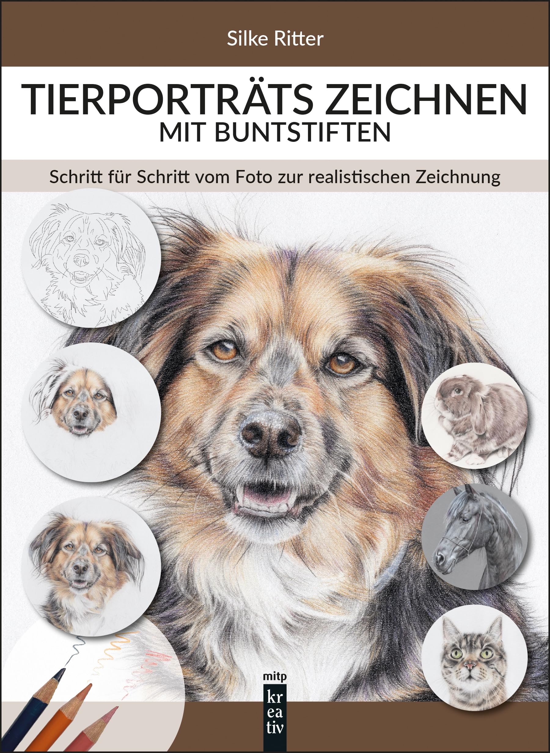 Tierporträts zeichnen mit Buntstiften: Schritt für Schritt vom Foto zur ...