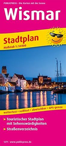 Wismar: Touristischer Stadtplan mit Sehenswürdigkeiten und ...