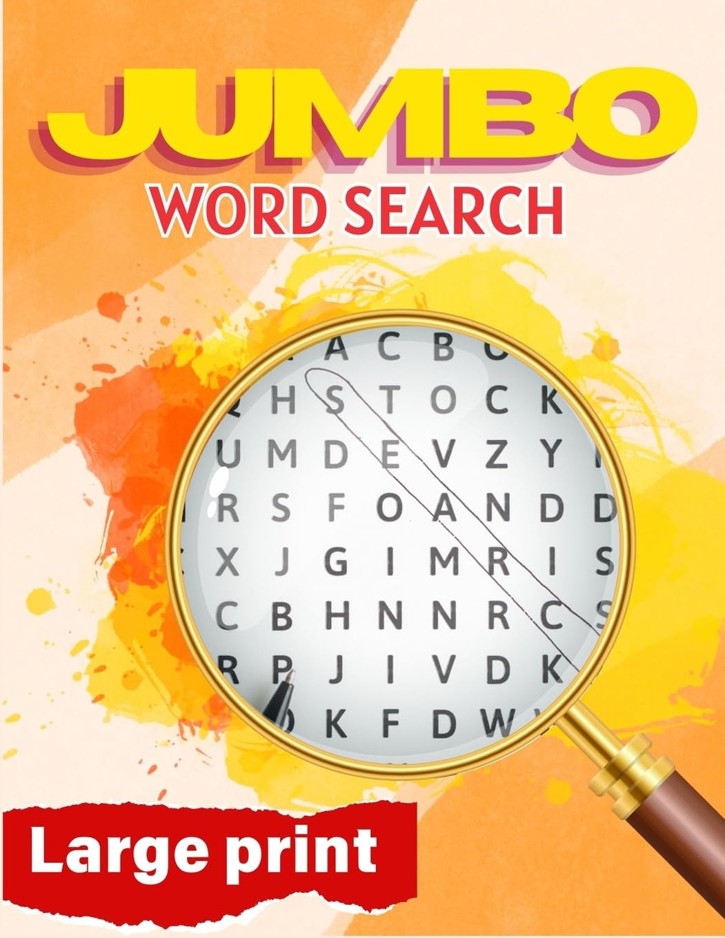 Jumbo Word Search Large Print: Word Search Puzzle Book, Multi Theme ...