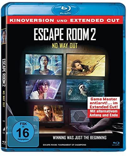 Escape Room 2: No Way Out [Blu-ray] Kinofassung inkl. extended Version de Adam Robitel en Blu-ray