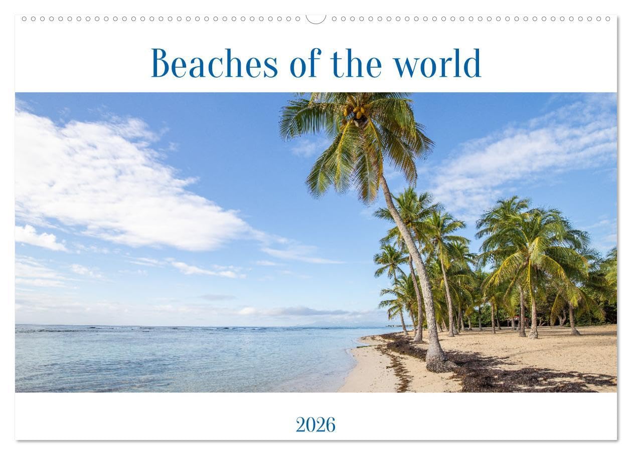 Beaches of the world (Wall Calendar 2026 DIN A2 landscape), CALVENDO 12 ...