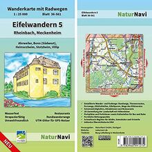 Eifelwandern 5 - Rheinbach, Meckenheim: Wanderkarte mit Radwegen, Blatt ...