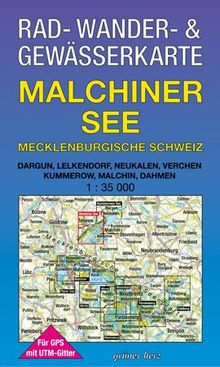 Rad-, Wander- und Gewässerkarte Malchiner See - Mecklenburgische ...
