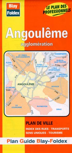 Plan de ville : Angoulême (avec un index) de non renseigné - Carte