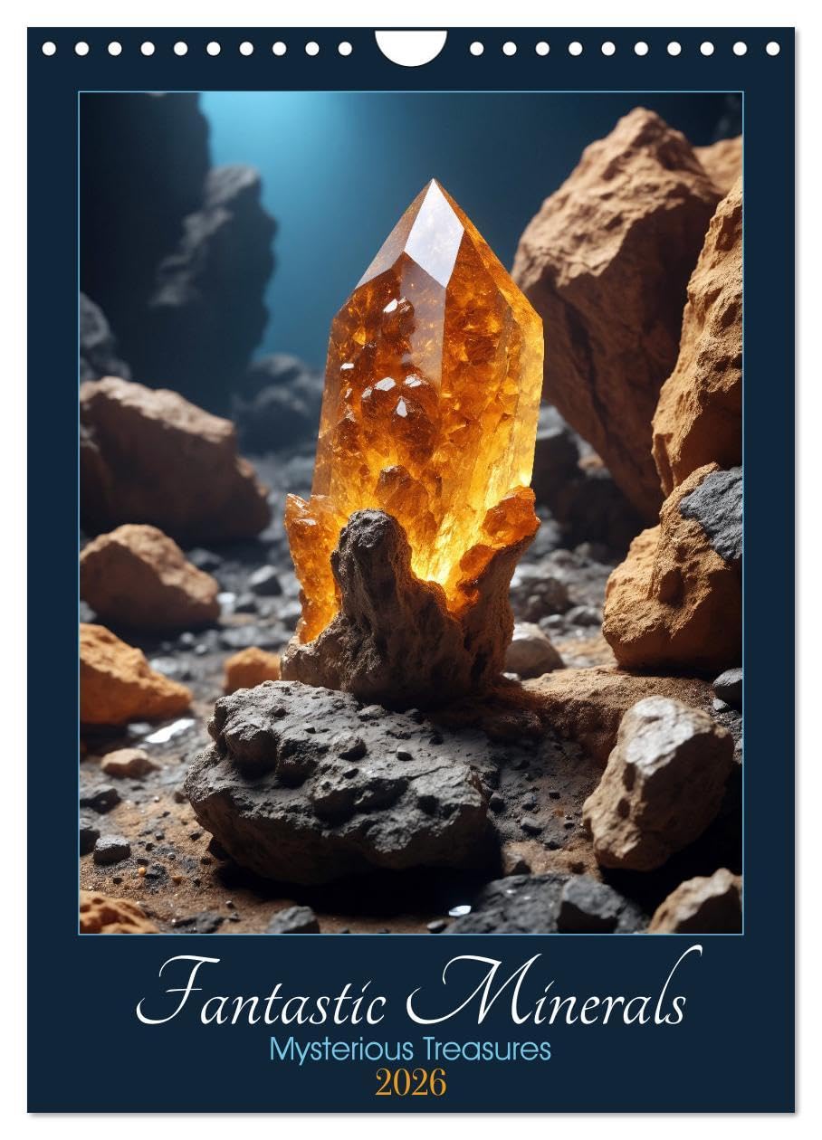 Fantastic Minerals - Mysterious Treasures (Wall Calendar 2026 DIN A4 ...