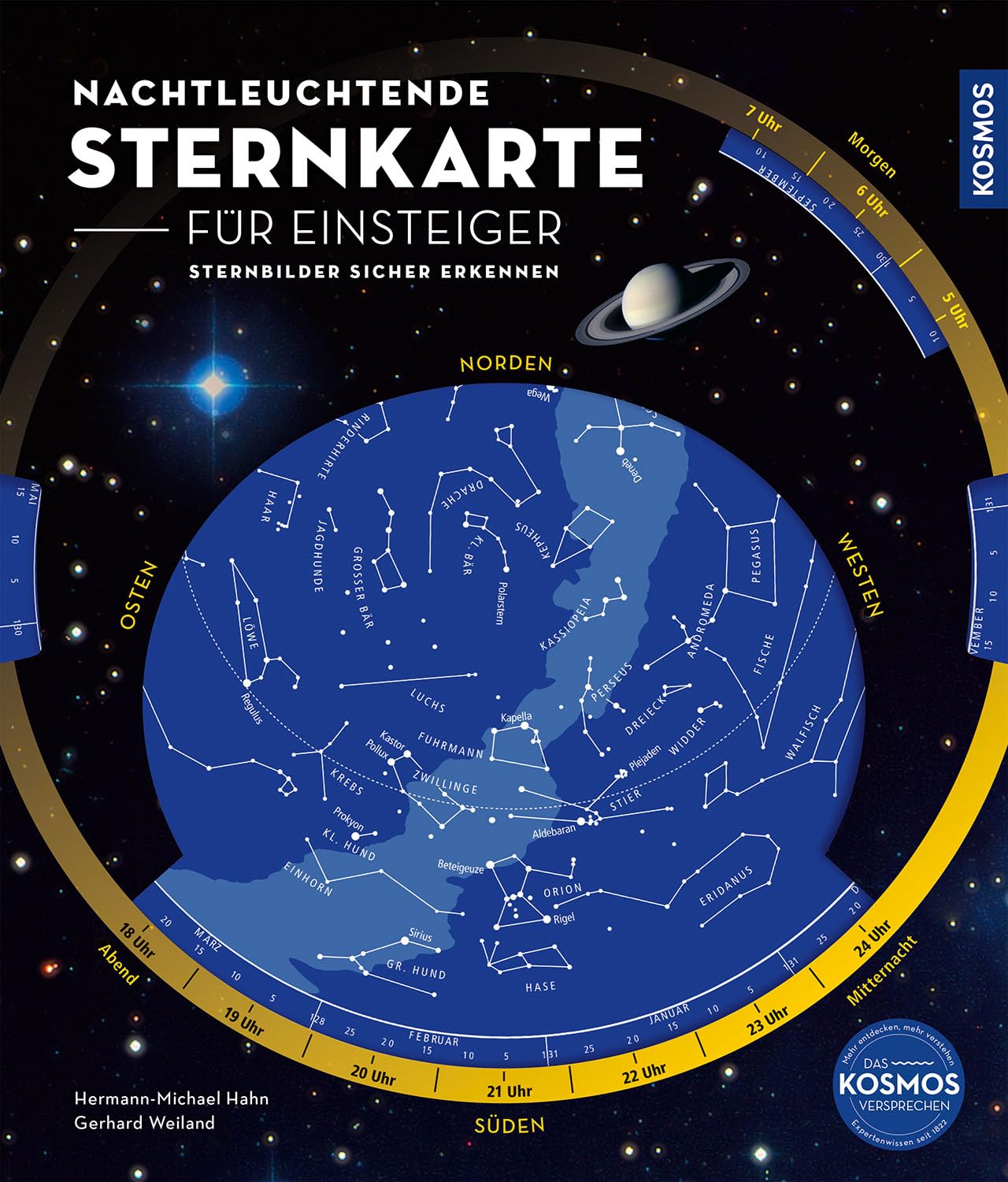 Nachtleuchtende Sternkarte für Einsteiger: Einfach drehen, sicher ...