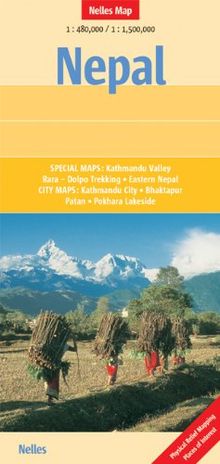 Nepal 1 : 1 500 000 (Nelles Map): Special Maps: Kathmandu Valley, Rara ...