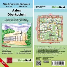 Aalen - Oberkochen: Wanderkarte mit Radwegen, Blatt 58-541, 1 : 25 000 ...