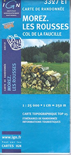 Carte de randonnée 3327 ET: Morez. Les Rousses. Col de la Faucille de ...