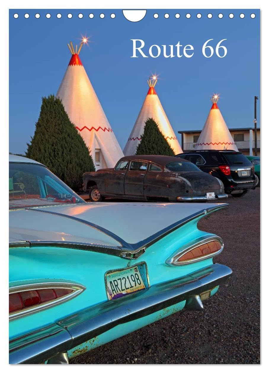 Route 66 (UK-Version) (Wall Calendar 2026 DIN A4 portrait), CALVENDO 12 ...