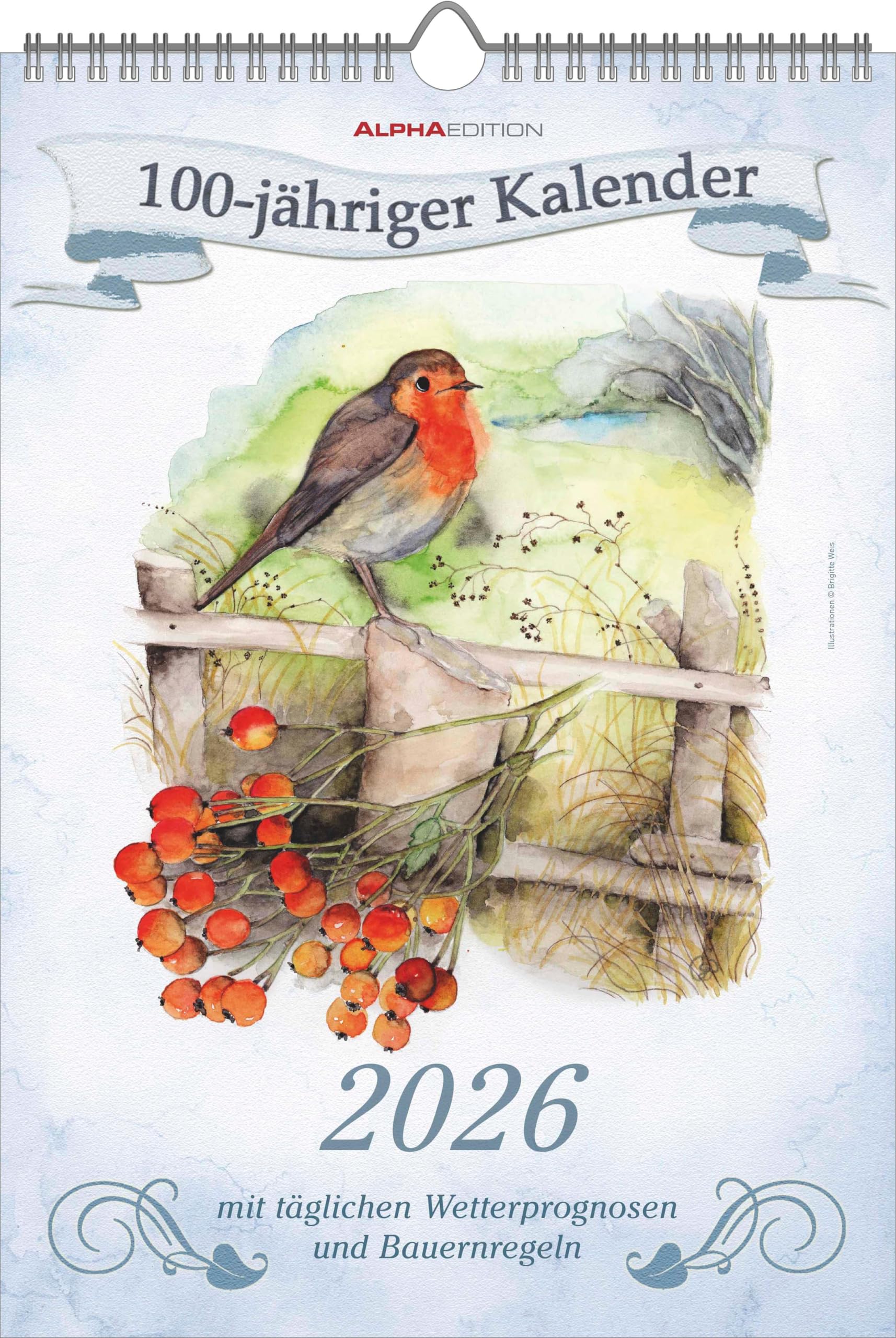 100-jähriger Kalender 2026 - Bildkalender 23,7x34 cm - mit ...