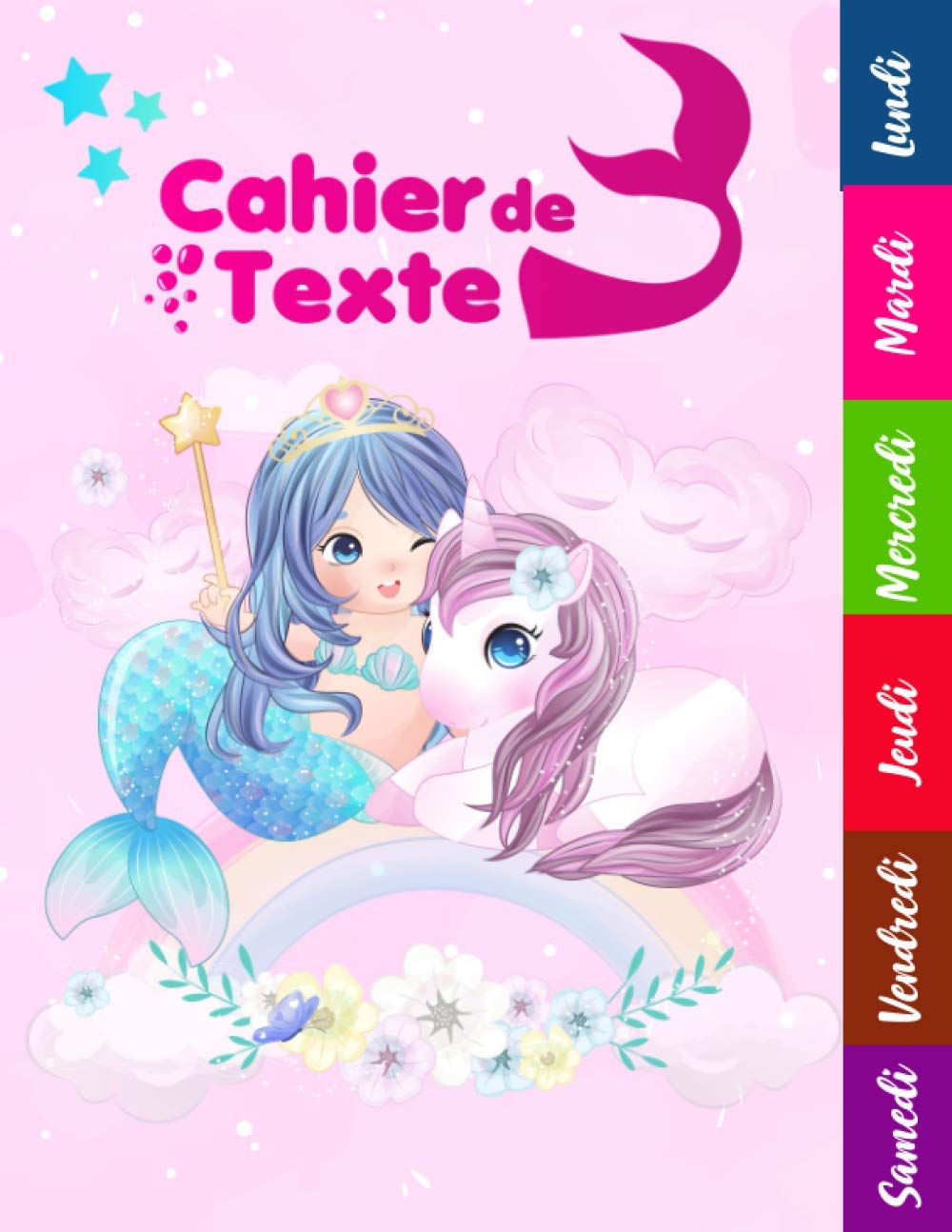 Cahier de texte Sirène: Cahier de texte fille | cahier de texte cp ...