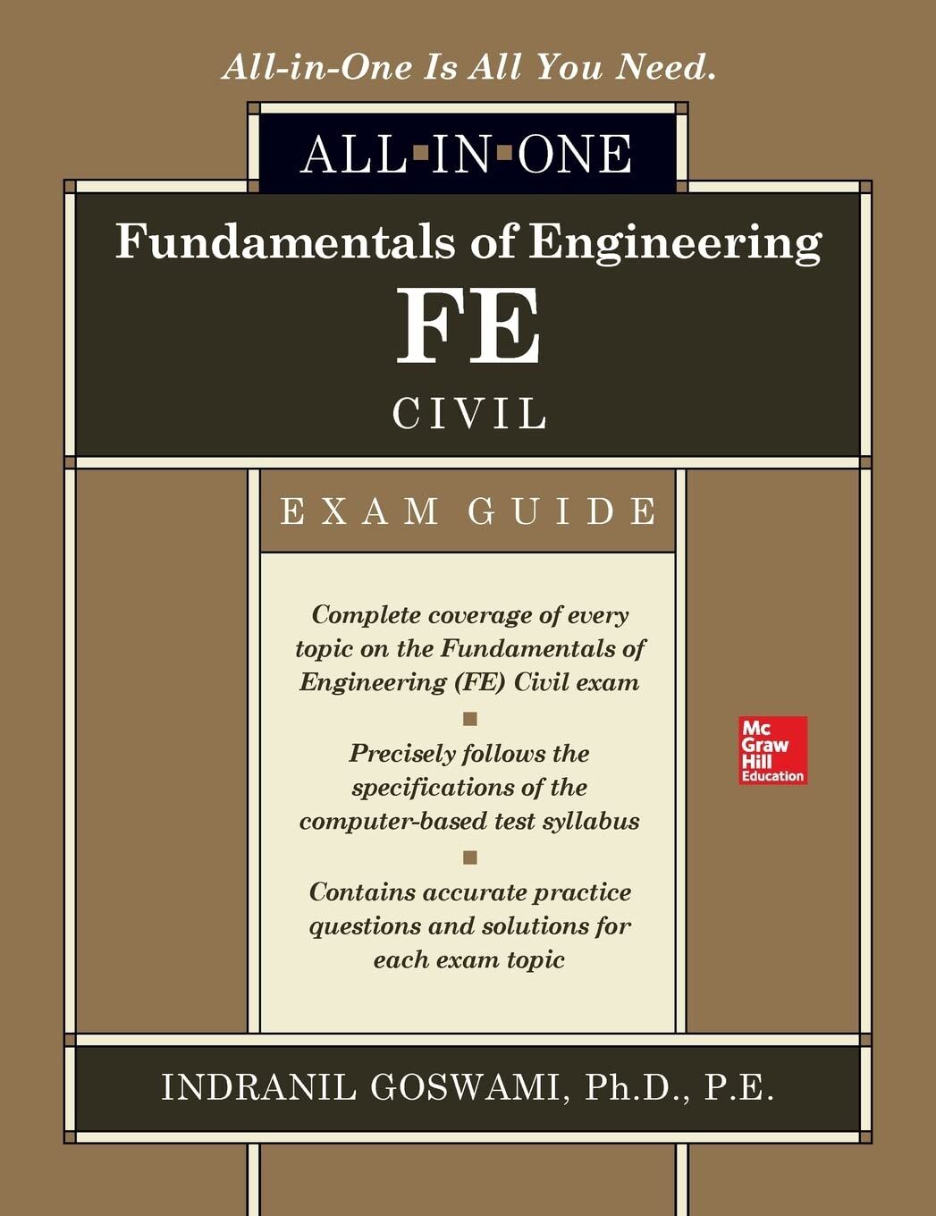 Fundamentals of Engineering FE Civil All-in-One Exam Guide von Indranil ...