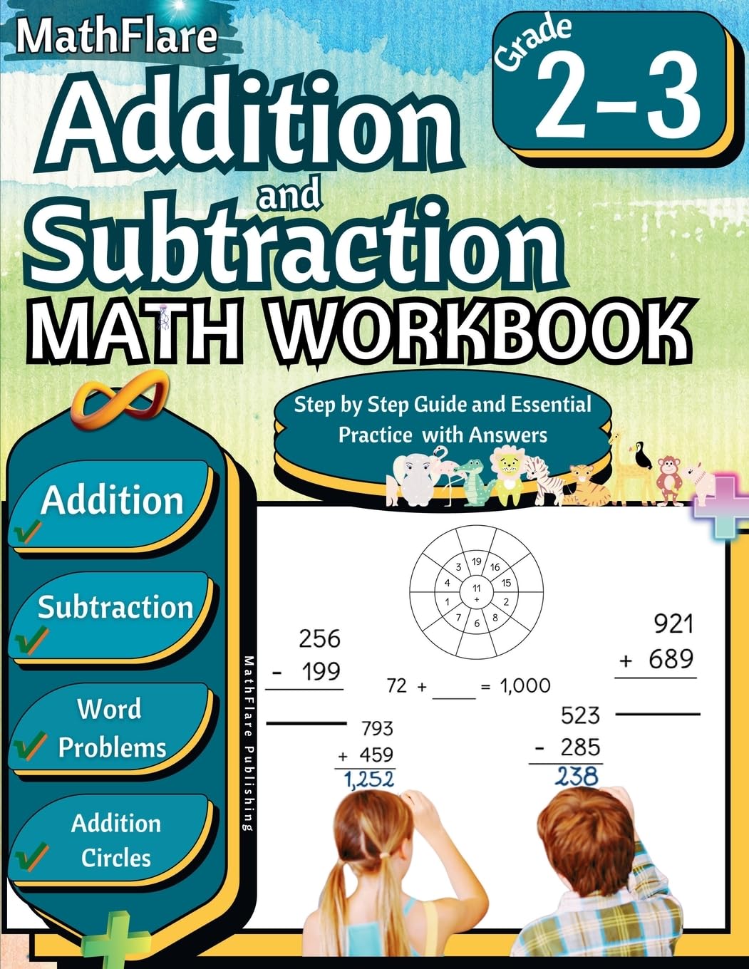 Addition and Subtraction Math Workbook 2nd and 3rd Grade: Word Problems ...