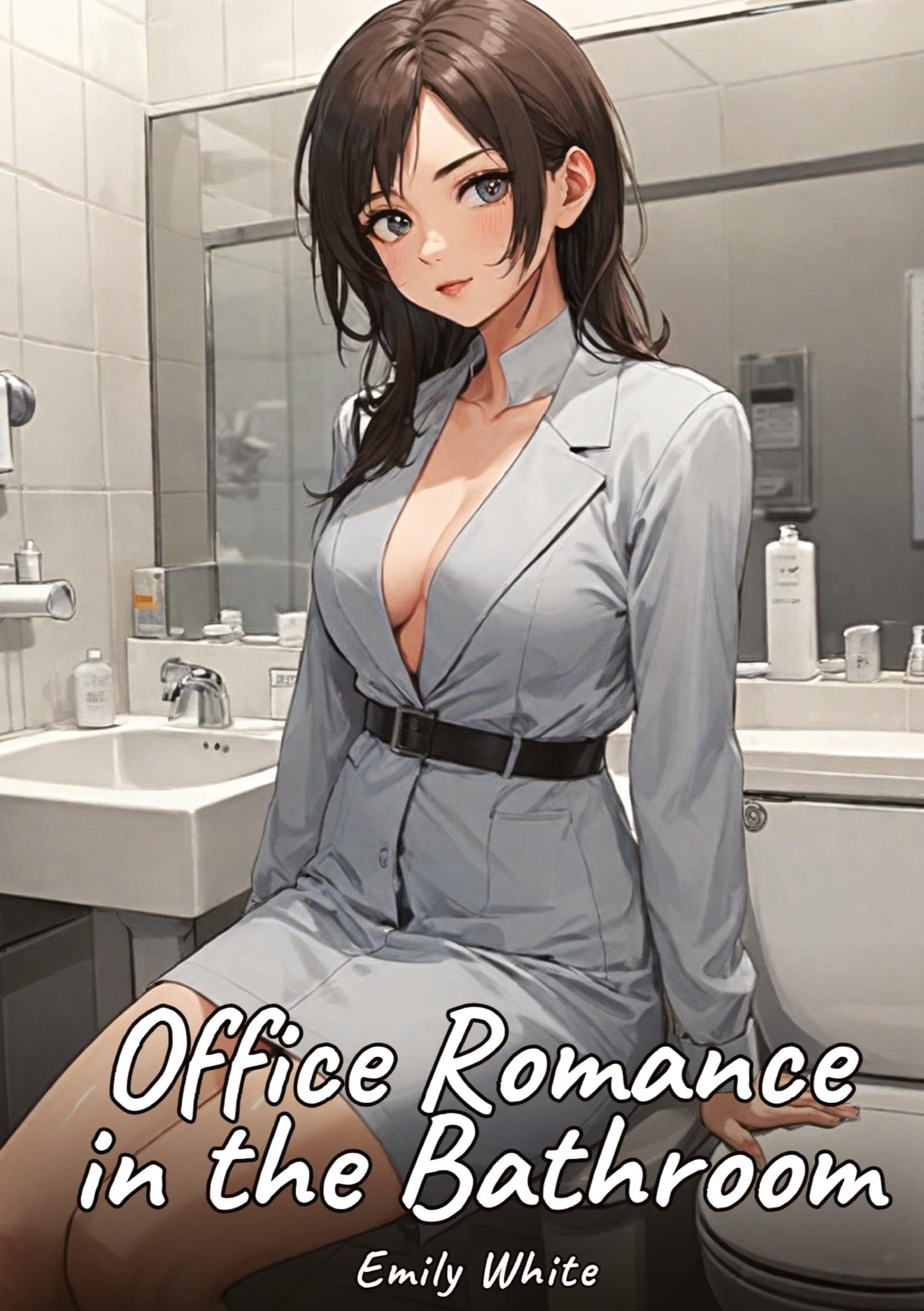 Office Romance in the Bathroom: Sexy Erotic Stories for Adults Illustrated with Hentai Pictures ...