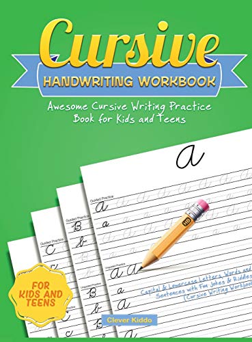 Cursive Handwriting Workbook: Awesome Cursive Writing Practice Book for ...