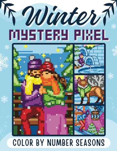 Mystery Pixel Color by Number - Seasons: Winter: 50 Chilly Mystery ...