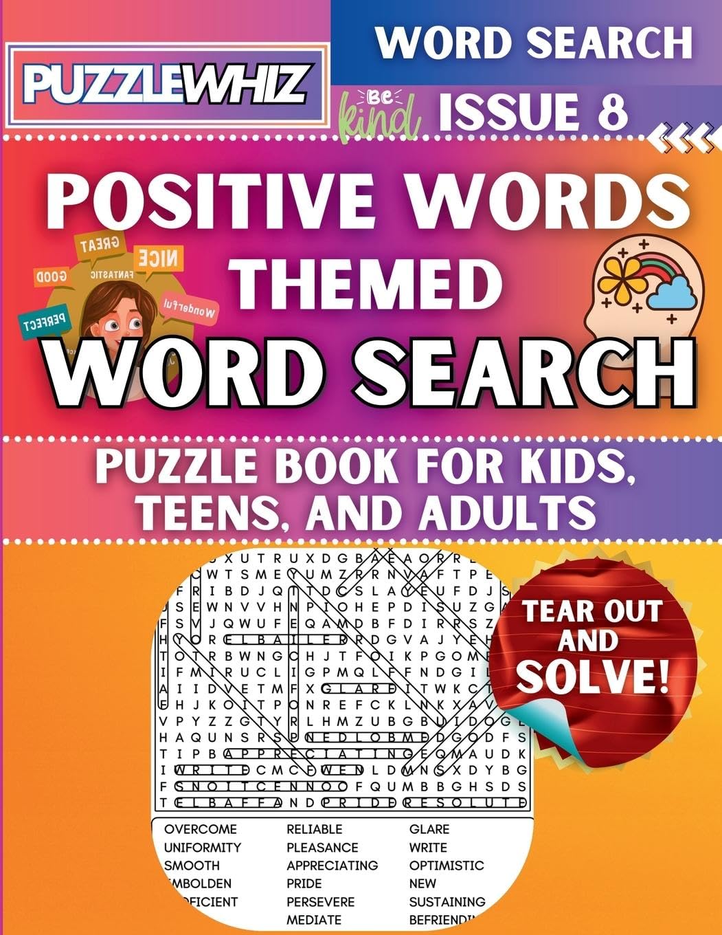 Positive Words - Themed Word Search - Fun & Educational Puzzles for ...