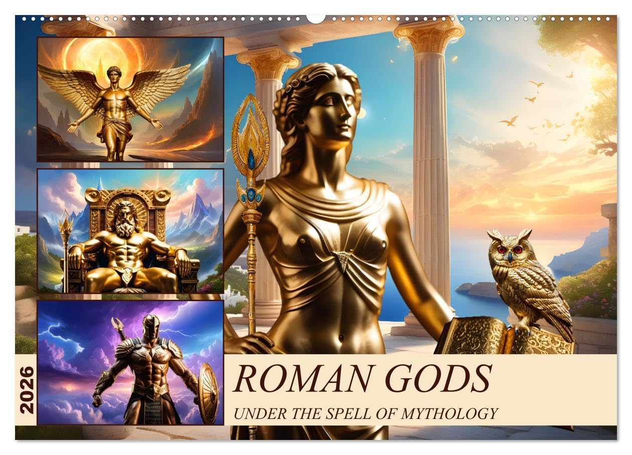 Roman Gods - under the spell of mythology (Wall Calendar 2026 DIN A2 ...